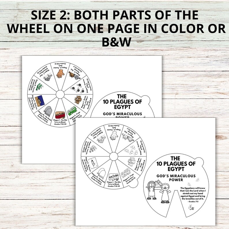 10 Plagues of Egypt Sunday School Lesson for Kids Bundle, Passover ...