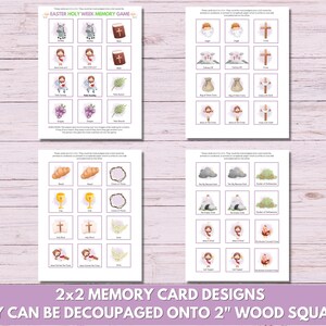 Holy Week Easter Story Memory Game for Toddlers & Preschoolers ...