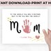 Mothers Day Handprint Keepsake Craft Mom Handprint Art DIY Toddler ...