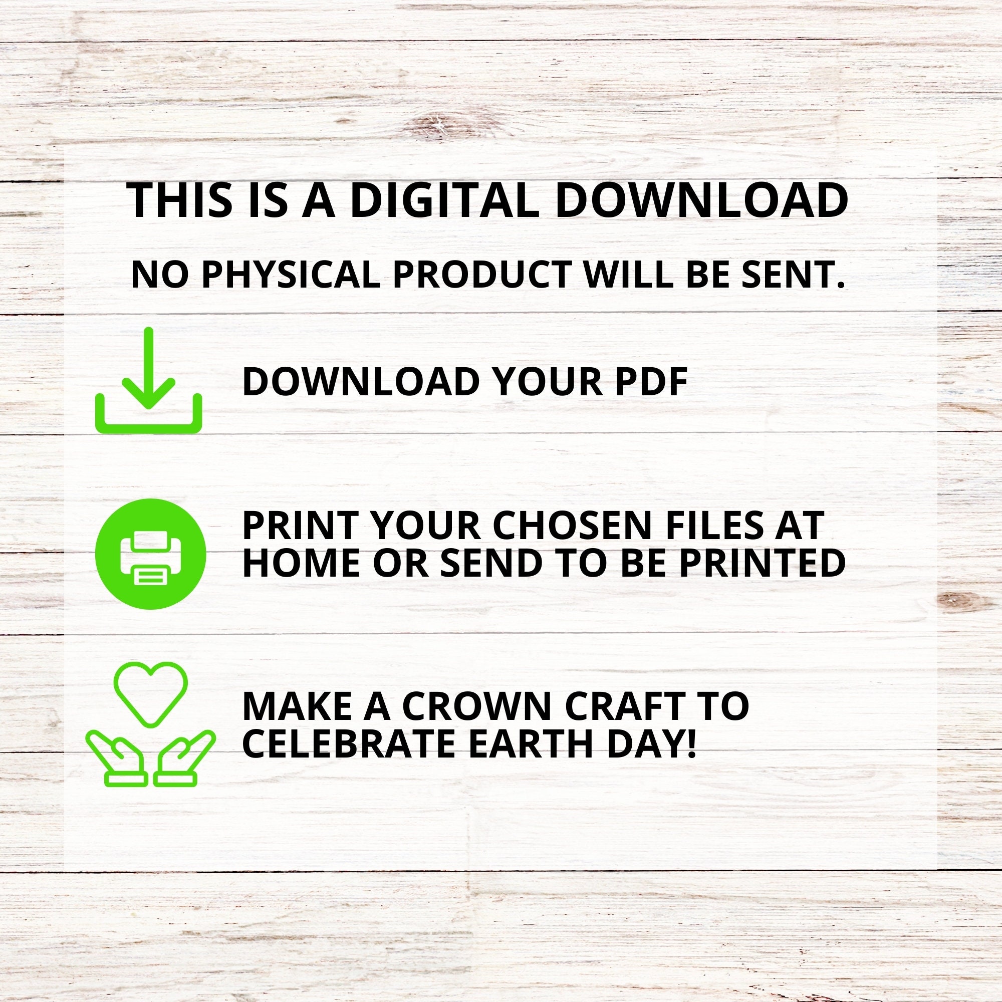 Earth Day Crown Craft Activity Printable, Celebrate Earth Day Craft ...
