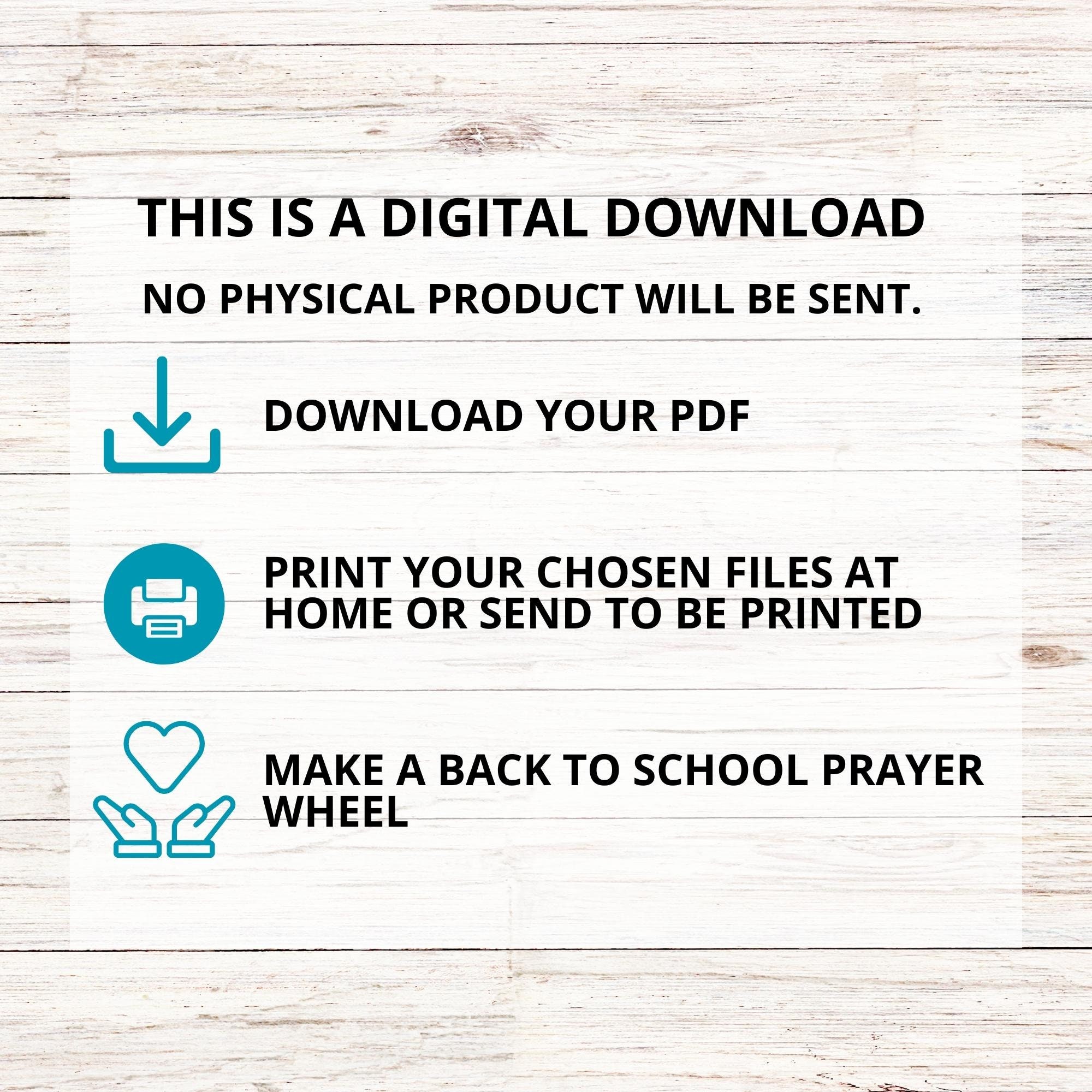 Back to School Prayer Kids Wheel Craft Printable, Sunday School Prayer ...