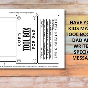 Fathers Day Bible Craft, Sunday School Bible Printable Activity ...