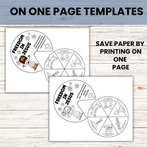 July 4th Bible Wheel Craft Lesson, Freedom in Jesus 4th of July Bible ...