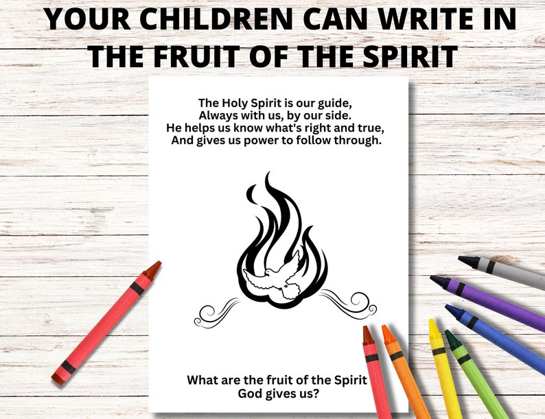 Pentecost Sunday Craft Coloring Pages Acts 2 Bible Story Craft, Holy ...