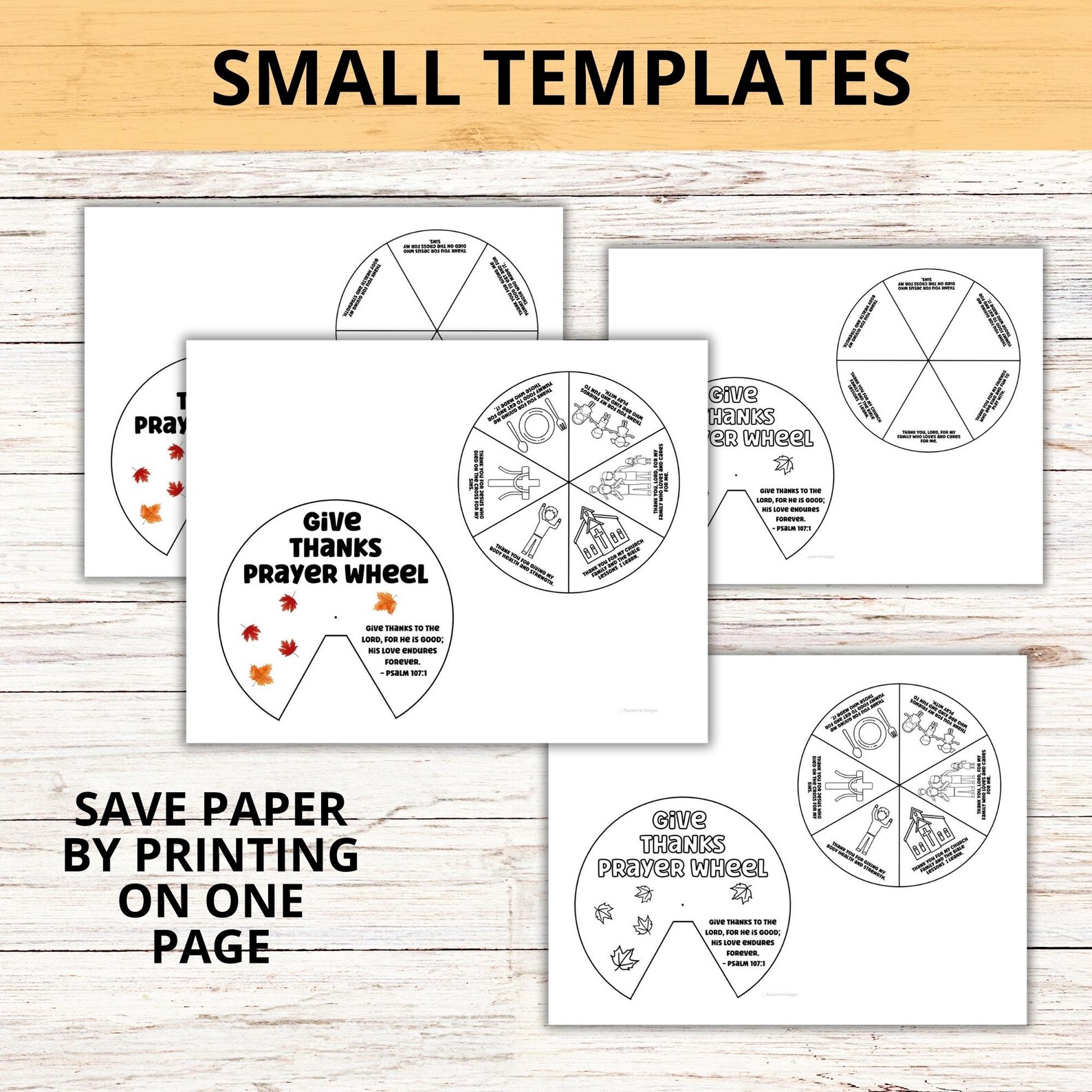 Give Thanks Thanksgiving Prayer Coloring Wheel, Sunday School Gratitude ...