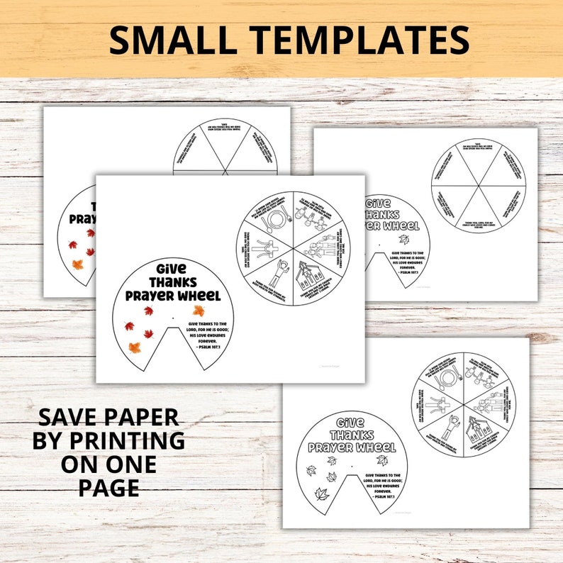 Give Thanks Thanksgiving Prayer Coloring Wheel, Sunday School Gratitude ...