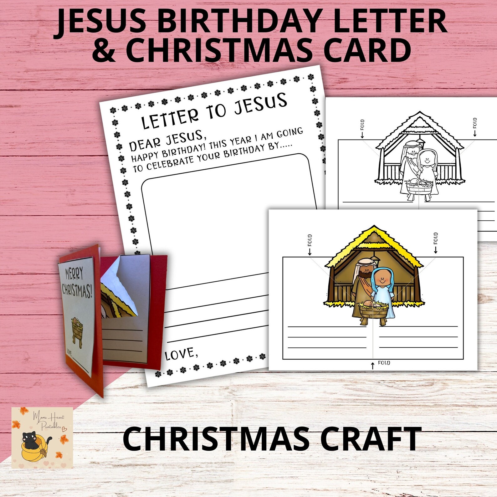 Happy Birthday Jesus Letter Activity, Kids Letter and Christian ...