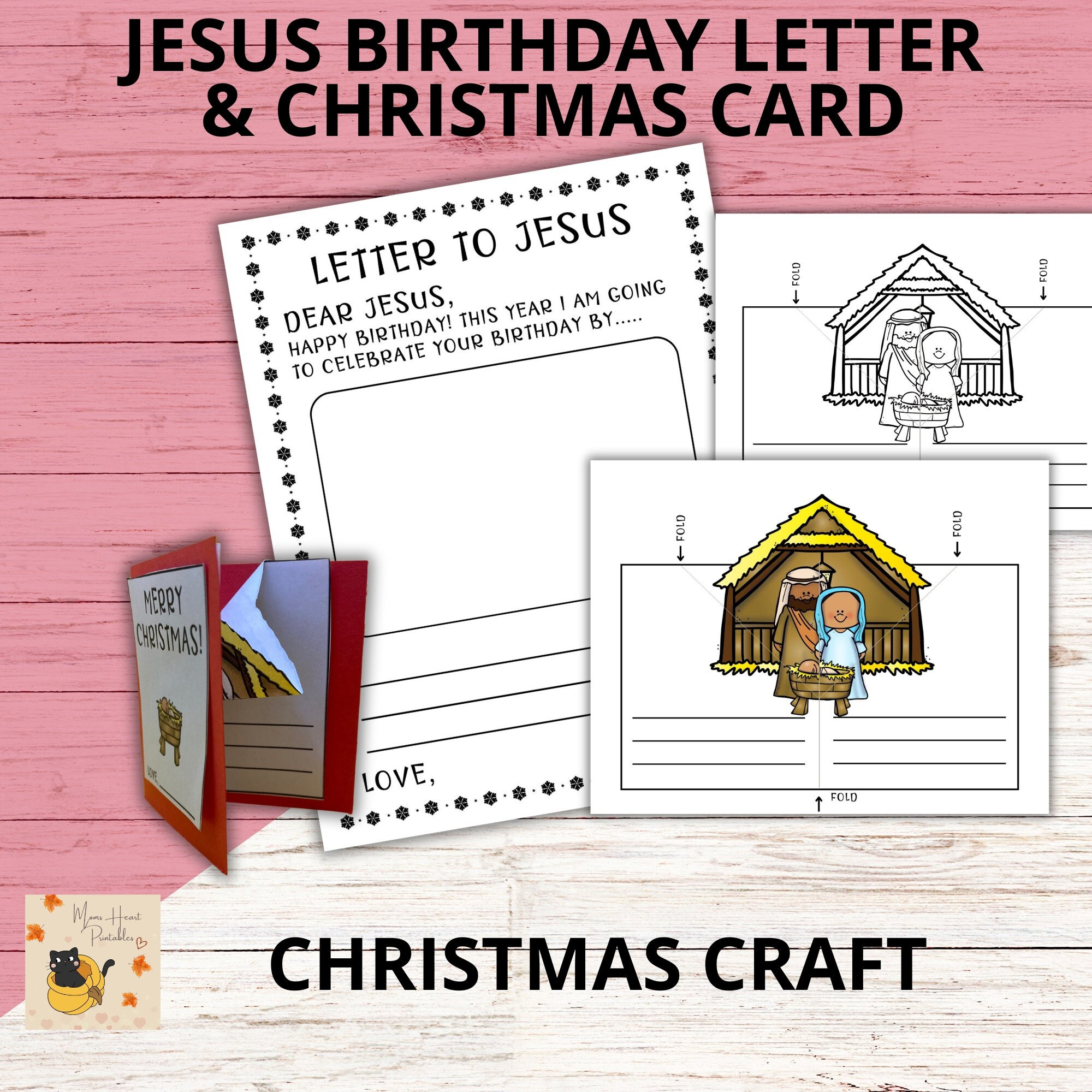 Happy Birthday Jesus Letter Activity, Kids Letter and Christian ...