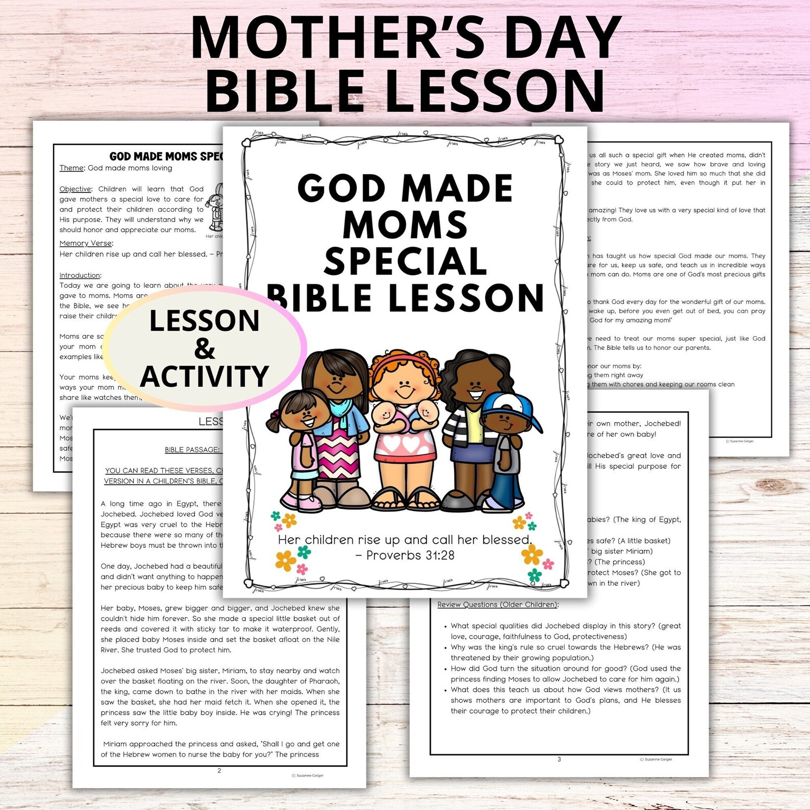 Mothers Day Bible Lesson God Made Moms Special, Moms of the Bible ...