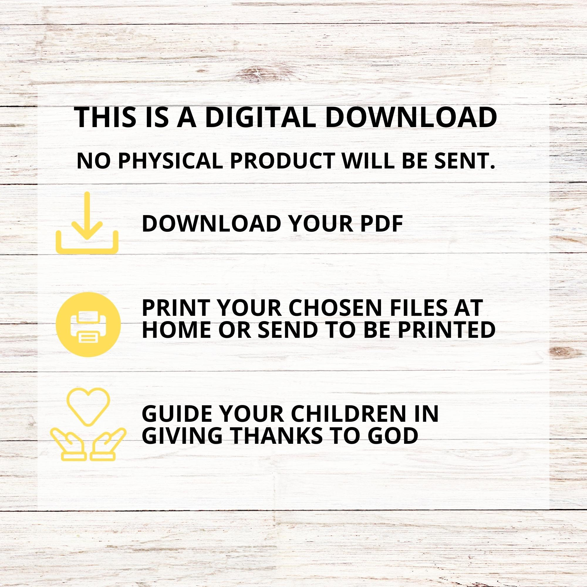 Give Thanks Thanksgiving Bible Lesson and Craft, Sunday School Bible ...