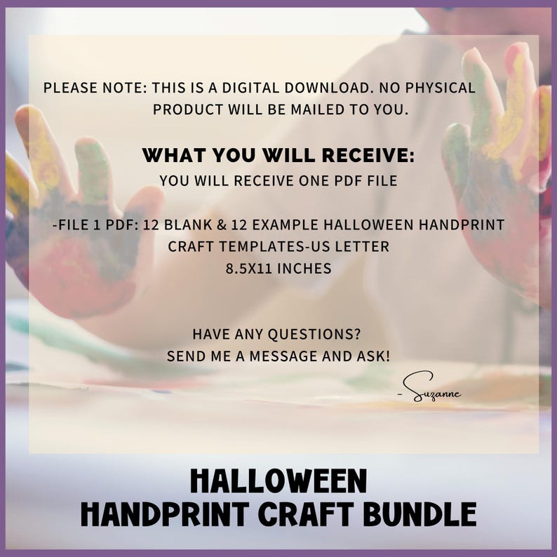 Halloween Handprint Craft Toddler, October Handprint Activity for ...