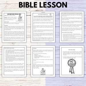 Fathers Day Bible Lesson and Craft Bundle, Sunday School Bible ...