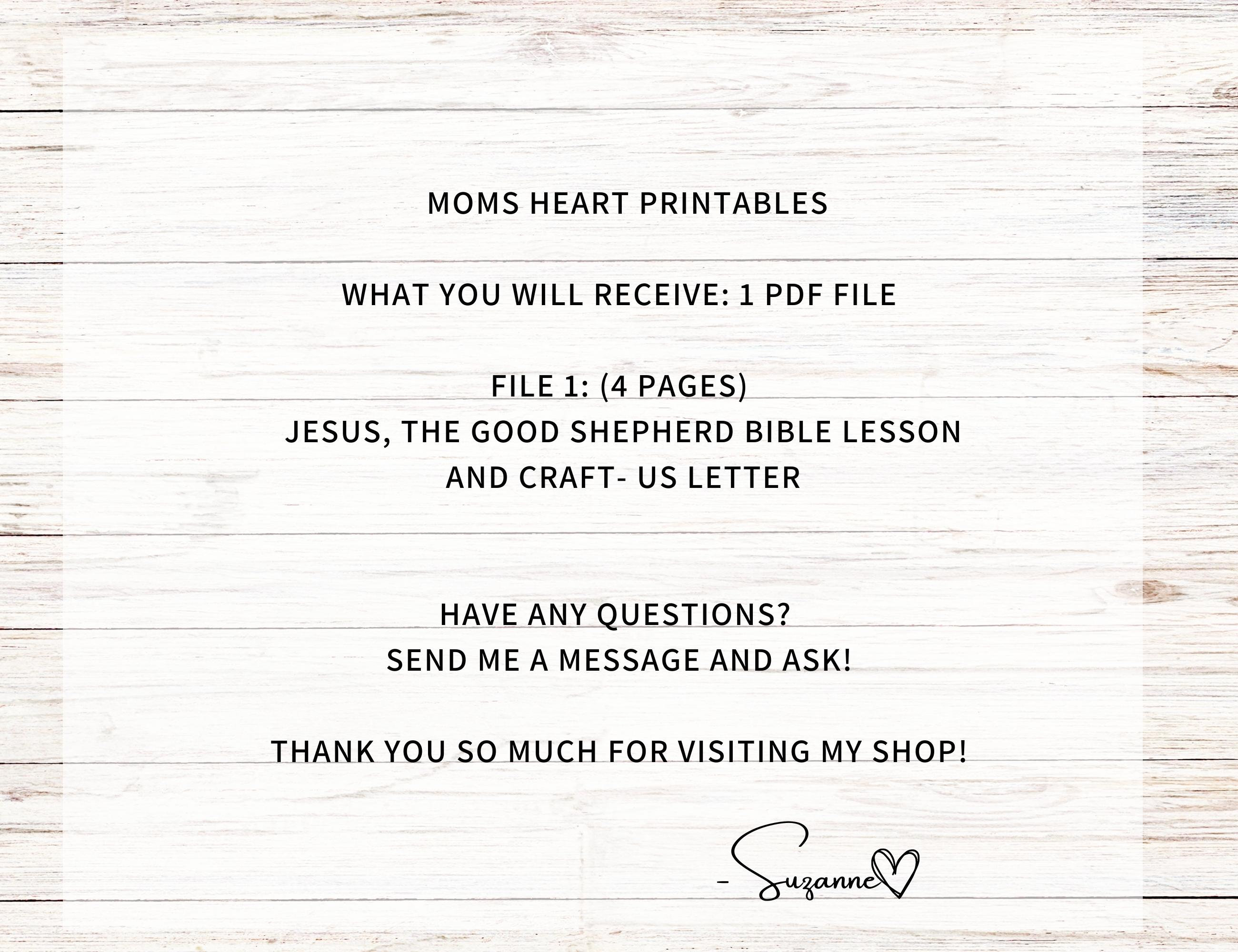 Jesus the Good Shepherd Bible Lesson, John 10:1-16 Bible Story Craft ...