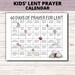 40 Days of Lent Calendar Activities Bundle for Kids, Lent Lesson for ...