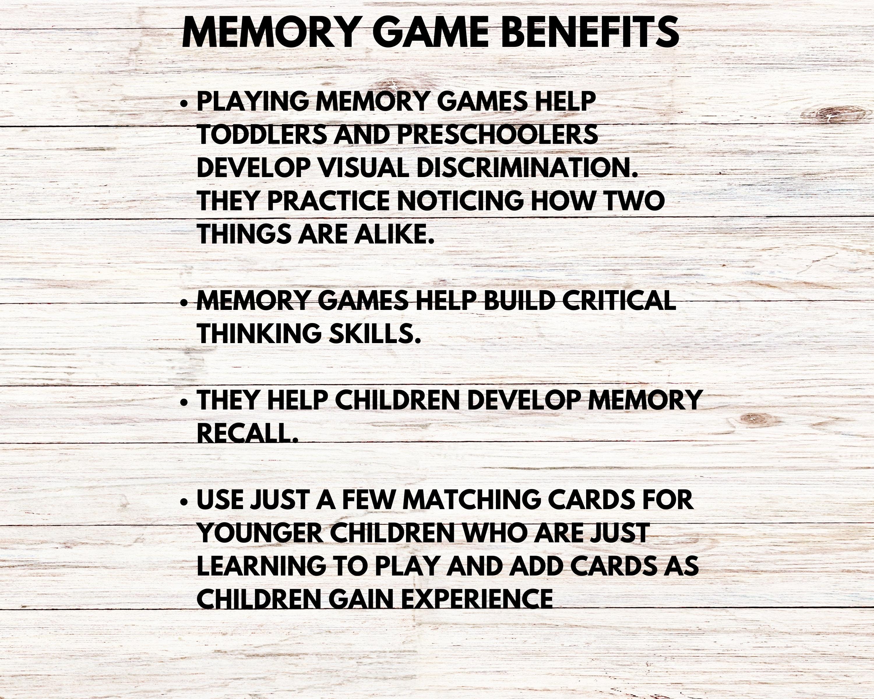 Noah's Ark Bible Memory Match Cards for Kids, Memory Game for Toddlers ...