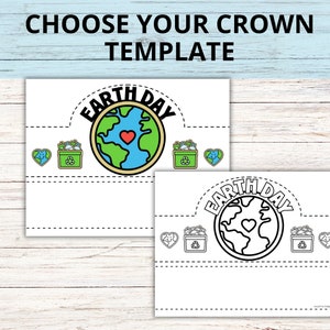 Earth Day Crown Craft Activity, Celebrate Earth Day Craft Crown for ...