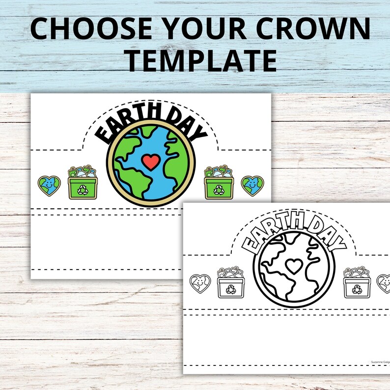 Earth Day Crown Craft Activity, Celebrate Earth Day Craft Crown for ...