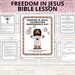 July 4th Sunday School Bible Lesson and Craft Printable, Independence ...