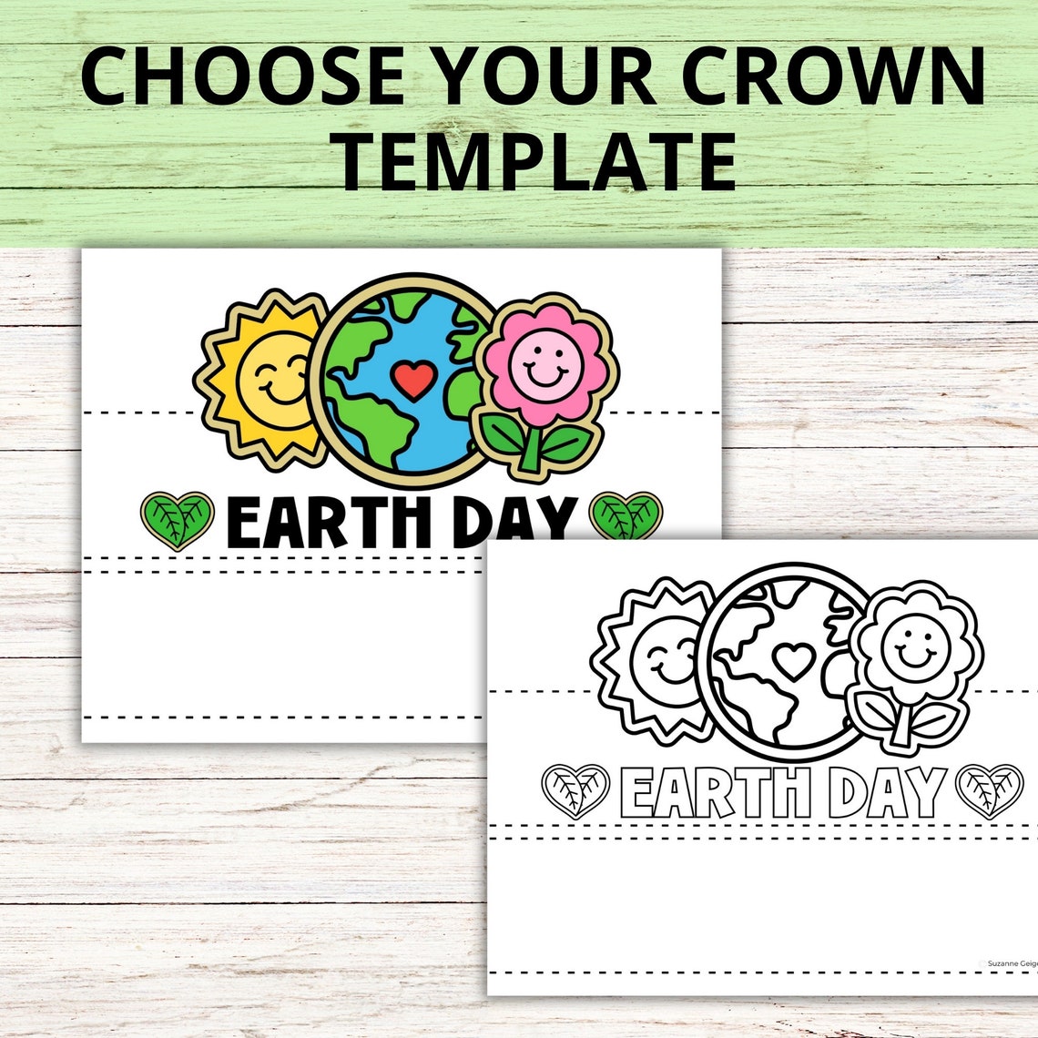 Earth Day Crown Craft Activity Printable, Celebrate Earth Day Craft ...