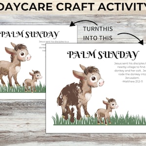 Palm Sunday Handprint Craft, Easter Sunday School Handprint Art for ...