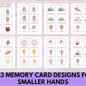 Easter Story Memory Game for Toddlers & Preschoolers, Printable Bible ...