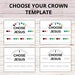Salvation Bible Crown Craft Activity Printable, Sunday School Color ...