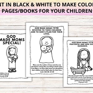 Mothers Day Bible Lesson Teaching Posters and Craft, Moms of the Bible ...