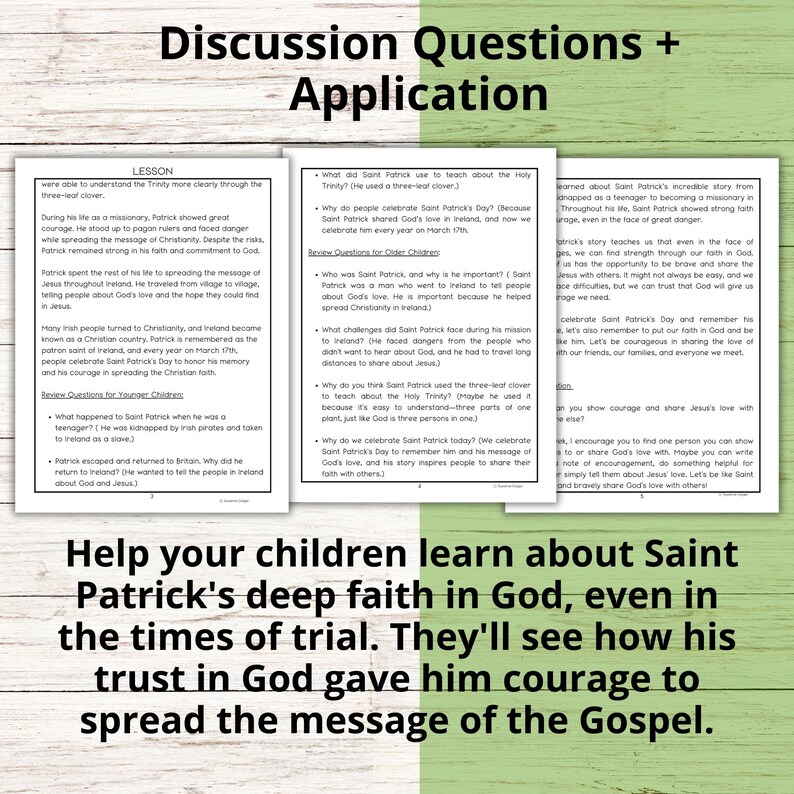 St. Patrick Sunday School Bible Lesson Plan for Kids, Saint Patrick's ...
