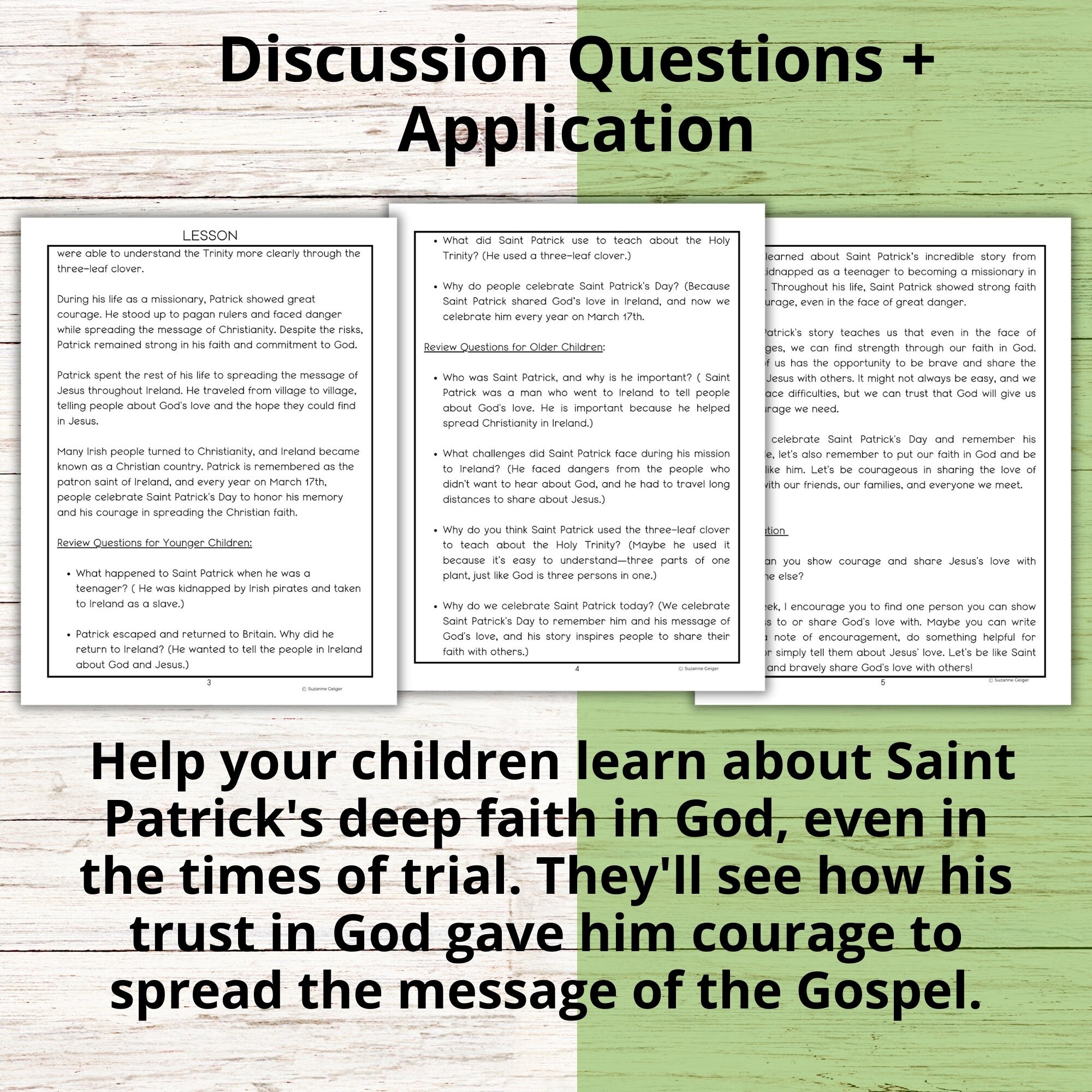 St. Patrick Sunday School Bible Lesson Plan for Kids, Saint Patrick's ...