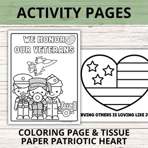 Veterans Day Honor Our Veterans Bible Lesson and Craft Activity, Sunday ...