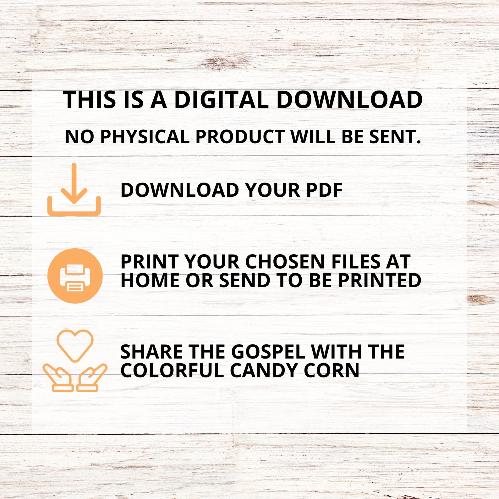 Christian Halloween Candy Corn Gospel Treat Tag Printable Poem, Candy ...