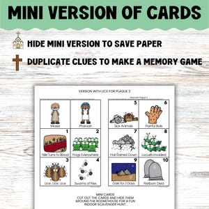 Ten Plagues of Egypt Bible Lesson Scavenger Hunt Activity Prek, Sunday ...