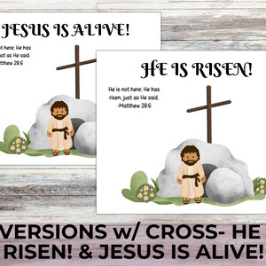 He is Risen Sunday Handprint Craft, Jesus is Alive Easter Sunday School ...