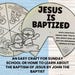 Jesus is Baptized Bible Wheel Craft, Matthew 3:1-17 Bible Coloring ...