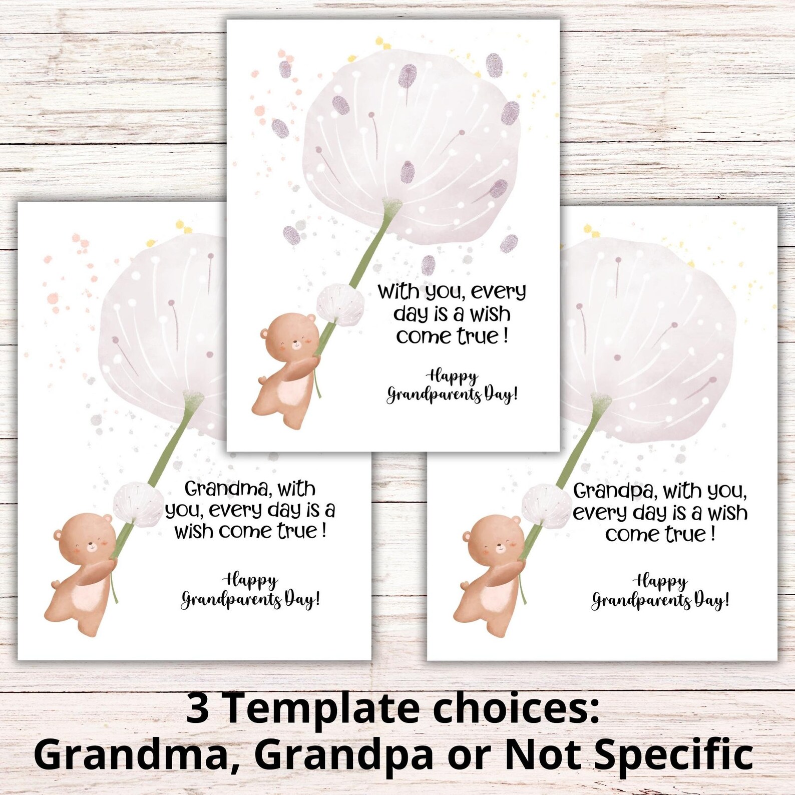 Grandparents Day Handprint Craft Bundle Printable Gift DIY - Etsy