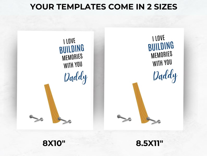 Fathers Day Footprint Printable Craft Gift for Dad, DIY Dad Keepsake ...