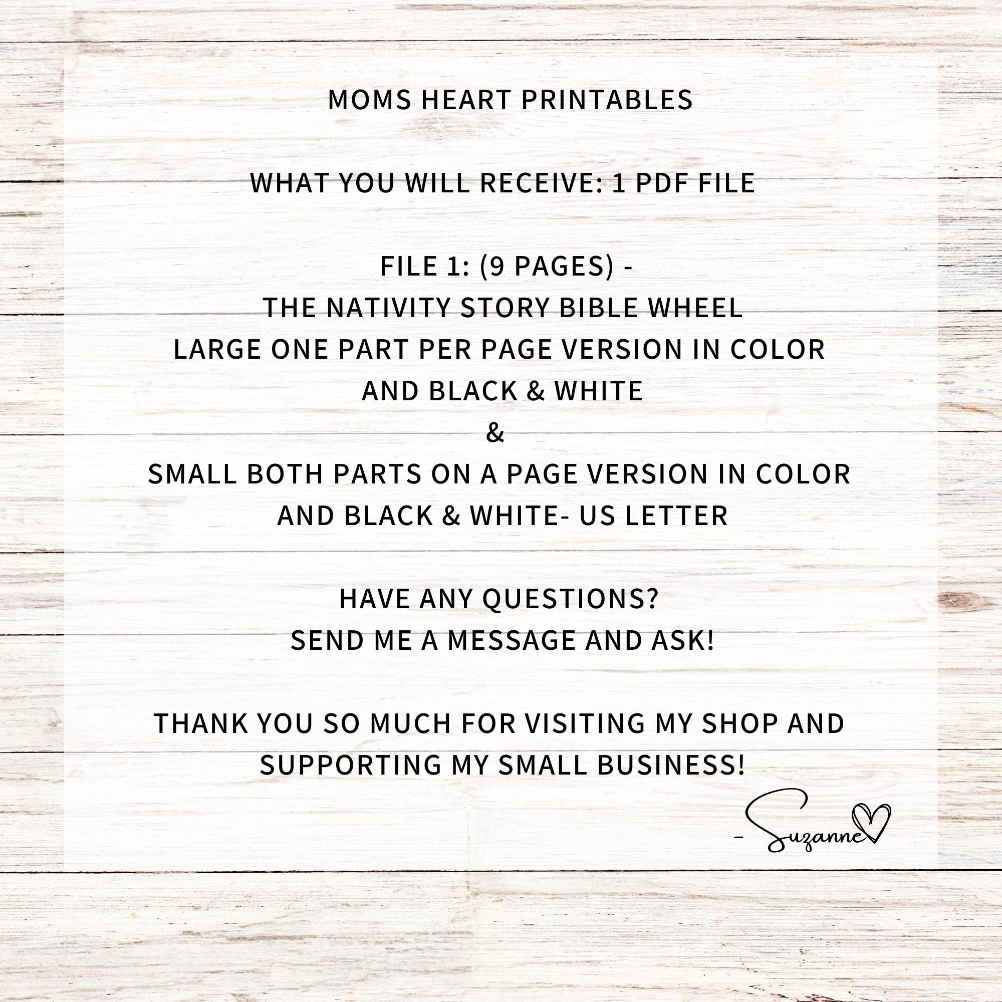 The Nativity Story Coloring Wheel Craft Printable for Kids, Christmas ...