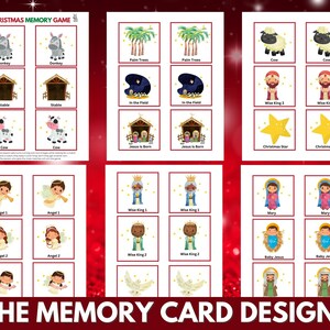 Christmas Nativity Memory Game for Toddlers & Preschoolers, Printable ...