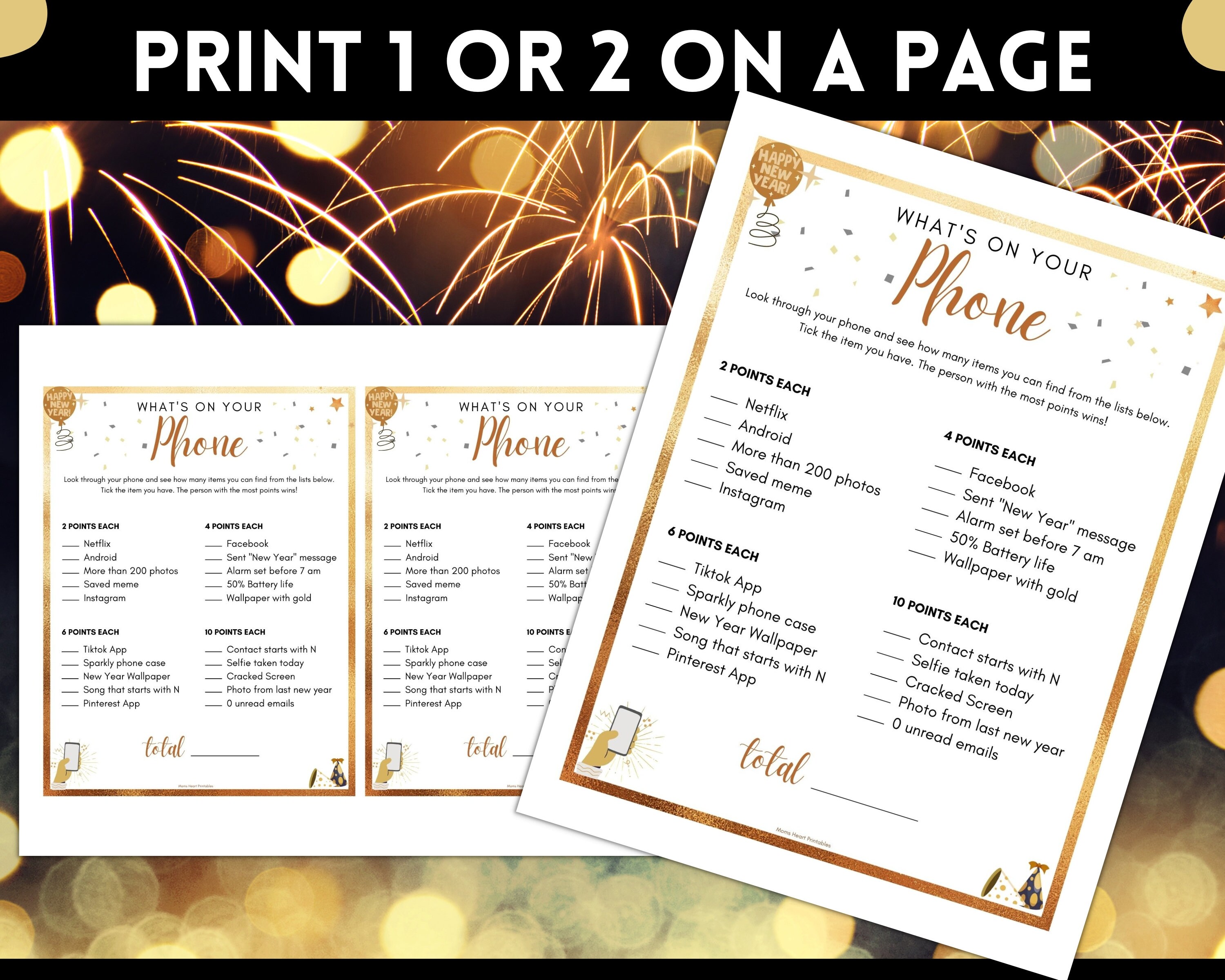 Printable New Years Eve Games for Families, New Years Games for Teens ...
