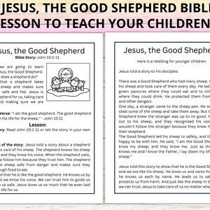 Jesus the Good Shepherd Bible Lesson, John 10:1-16 Bible Story Craft ...