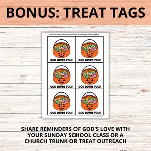 Christian Halloween Bible Lesson Activity, Sunday School Children's ...