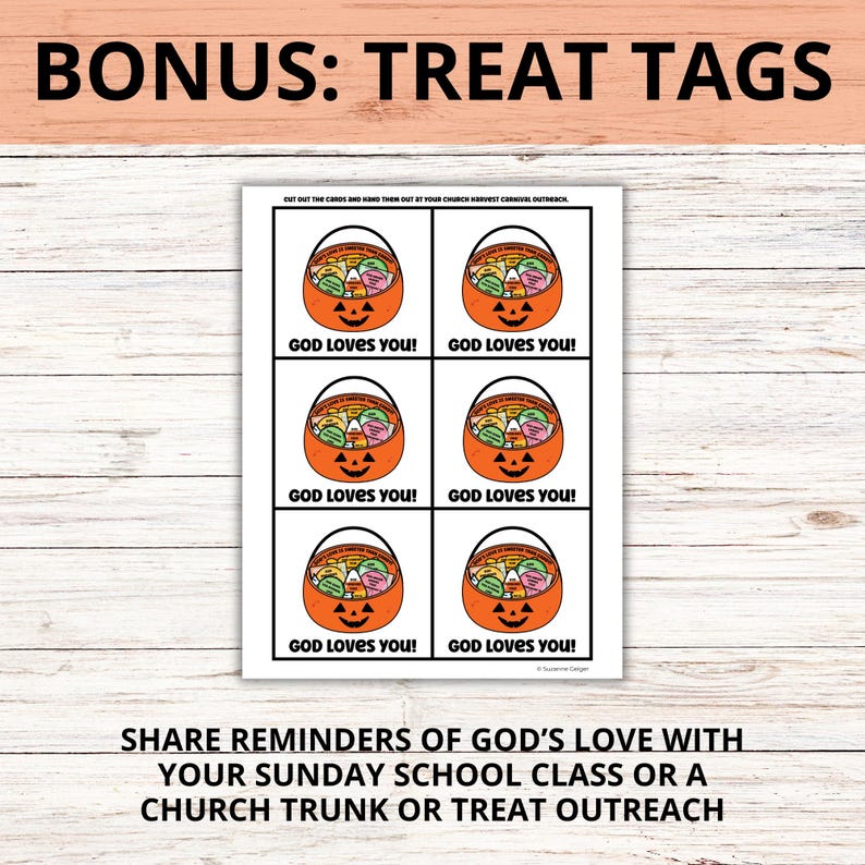 Christian Halloween Bible Lesson Activity, Sunday School Children's ...