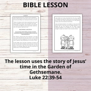 Jesus in the Garden of Gethsemane Easter Holy Week Bible School Lesson ...