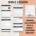 Christian Halloween Bible Lesson Activity, Sunday School Children's ...