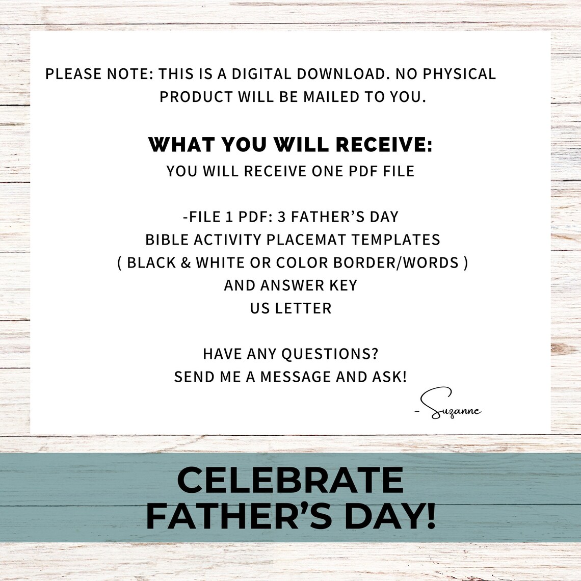 Fathers Day Bible Activity Coloring Placemat, Fathers Day Church Games ...