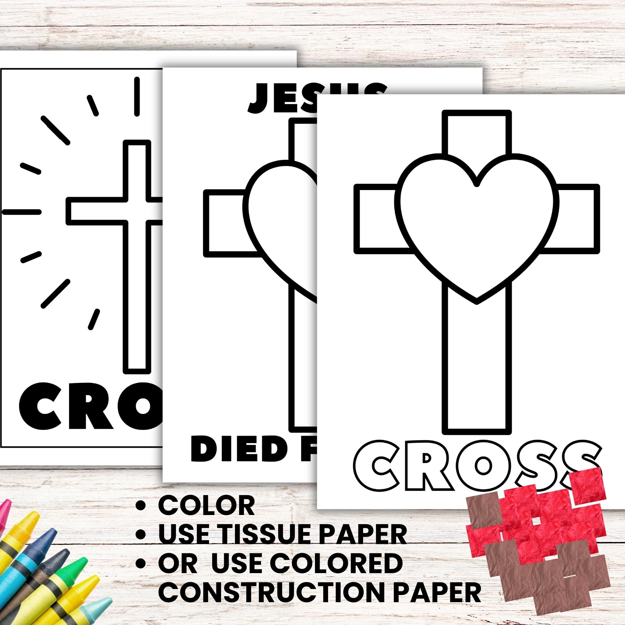 Jesus Died for Me Easter Cross Bible Lesson Craft, Christian Easter ...