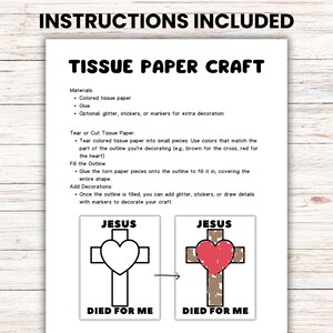 Jesus Died for Me Easter Cross Bible Lesson Craft, Christian Easter ...