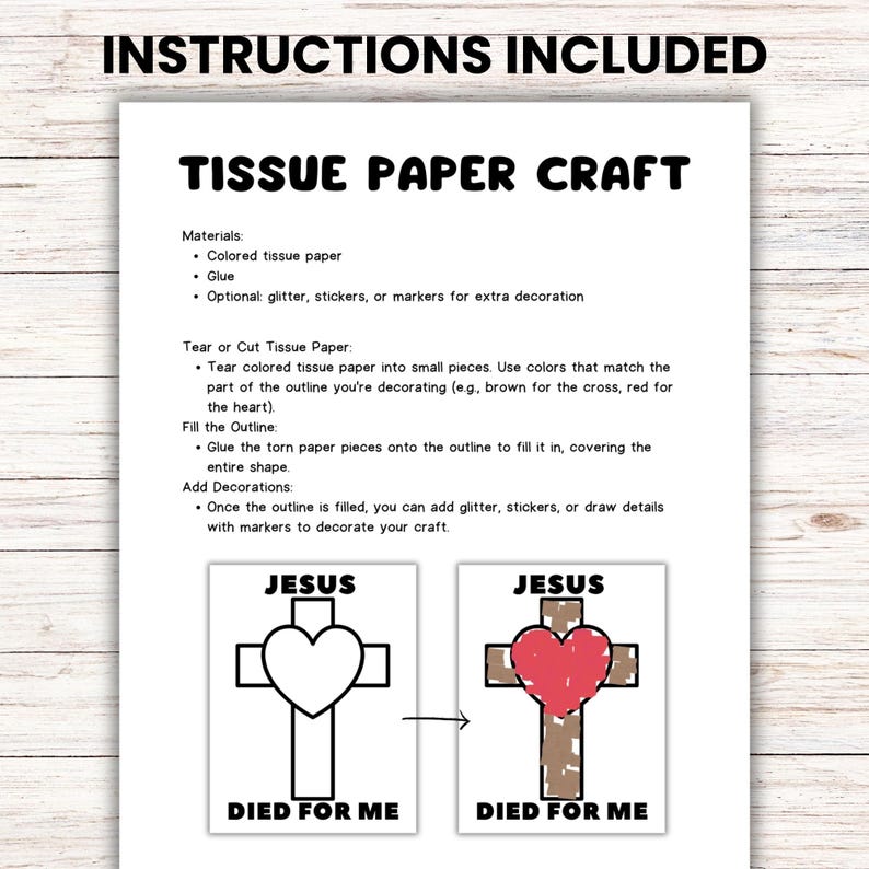 Jesus Died for Me Easter Cross Bible Lesson Craft, Christian Easter ...