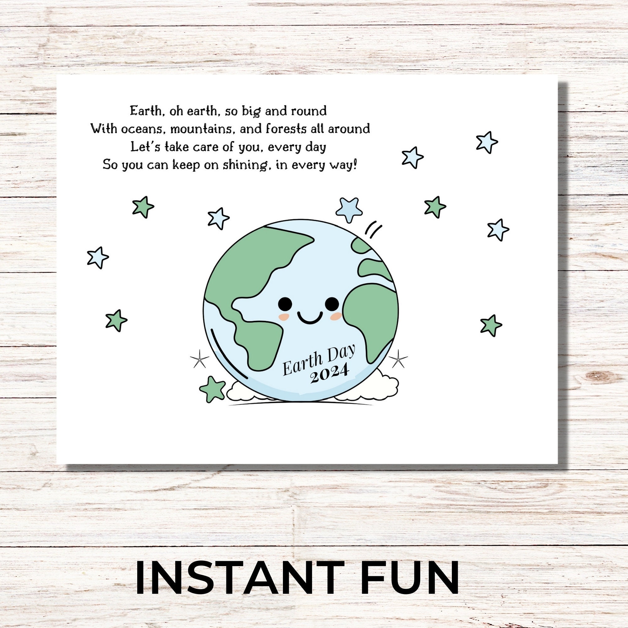 Earth Day Handprint Craft, Spring Happy Earth Day Handprint Art for ...