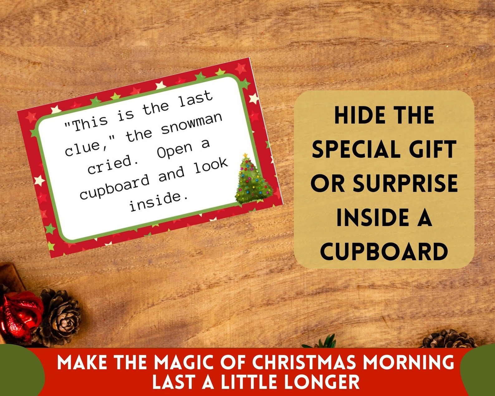 Santa Letter Indoor Christmas Scavenger Hunt for Kids, Printable ...